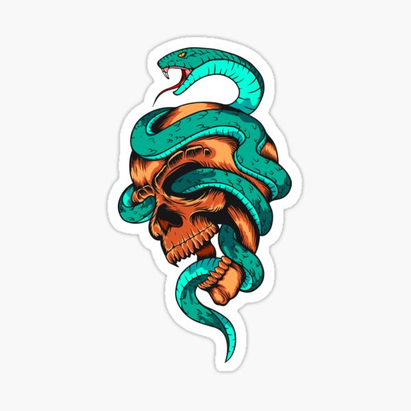 "SCARY SNAKES" Sticker by Makay70 | Redbubble