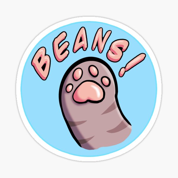 "Toe Beans!" Sticker by alyssaw73 | Redbubble