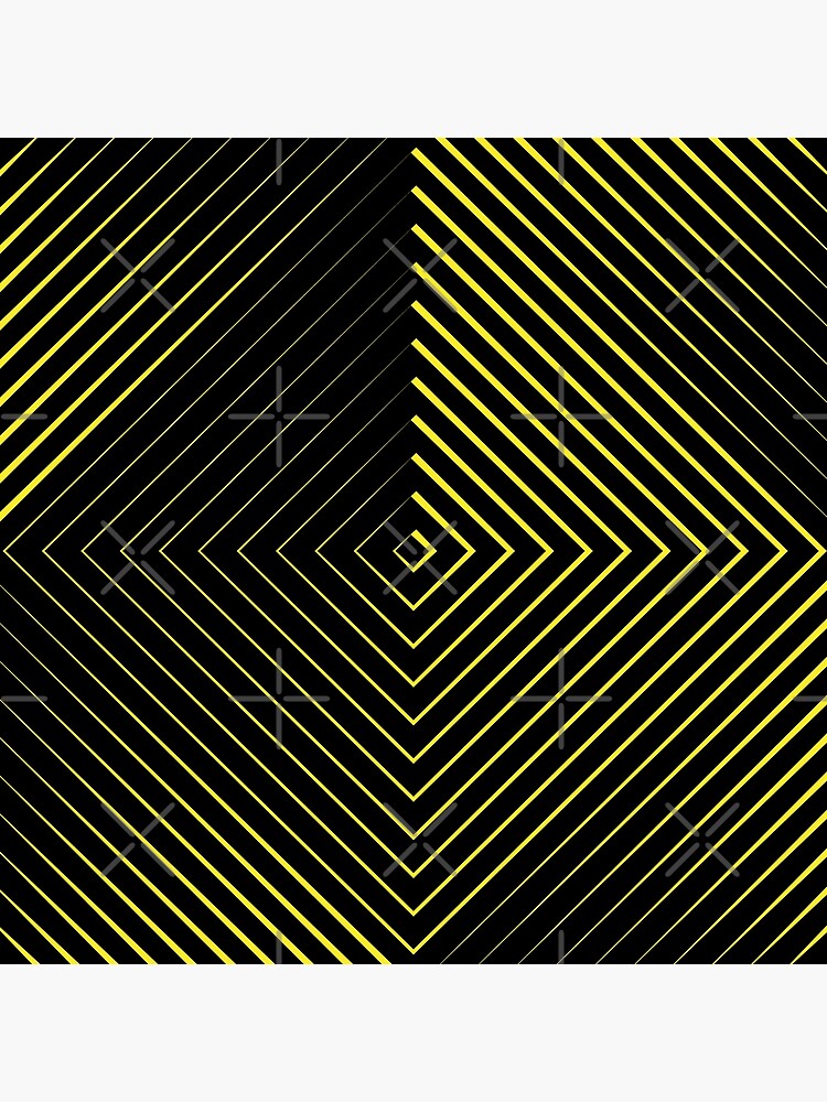 "Neon Yellow, Optical Illusion, Color Gradient, Optical Art - B09" Art ...