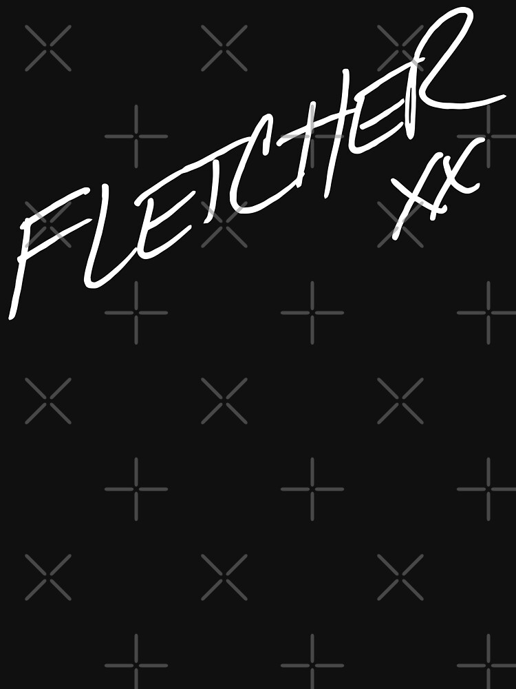 "Fletcher Merch Fletcher White Logo" T-shirt by ElbaSoft | Redbubble