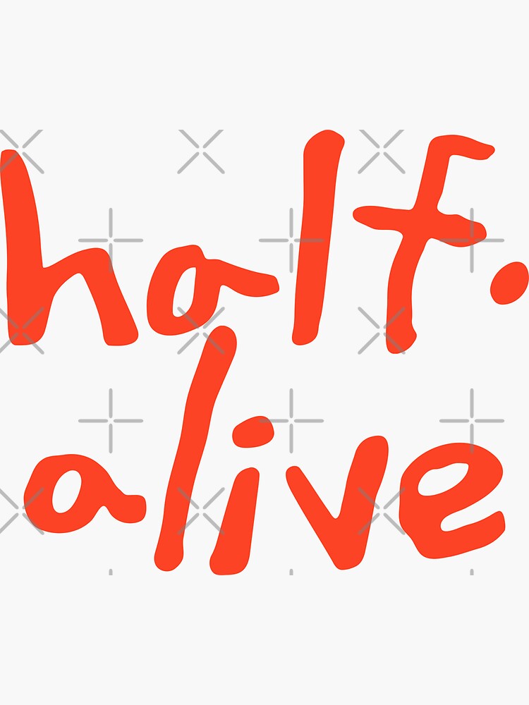 "Half Alive Merch Alive Red Logo" Sticker by ElbaSoft | Redbubble