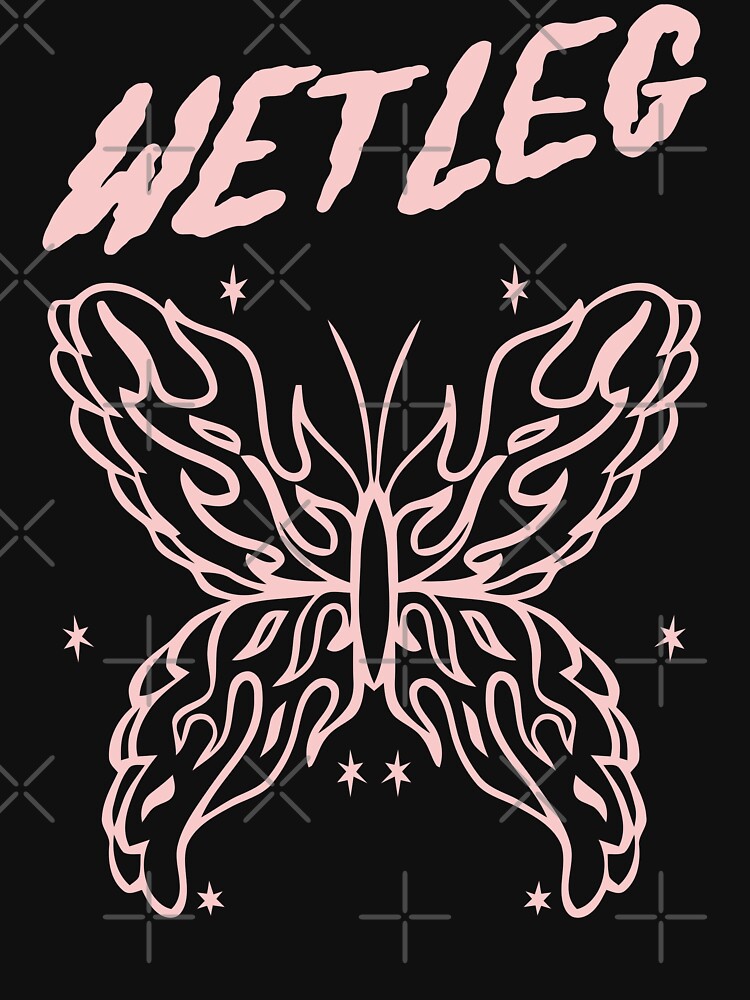 "Wet Leg Merch Pink Butterfly" T-shirt by ElbaSoft | Redbubble