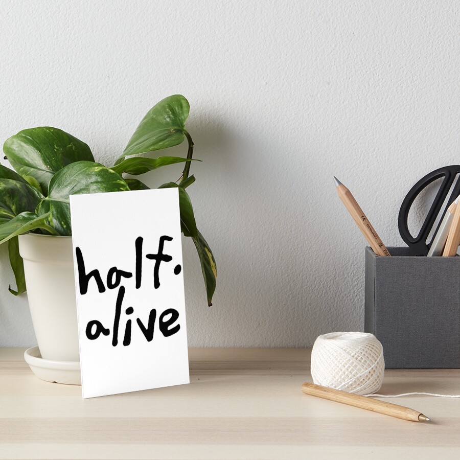 "Half Alive Merch Alive Black Logo" Art Board Print by ElbaSoft | Redbubble