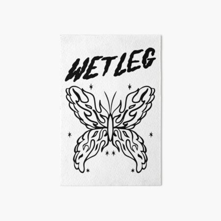 "Wet Leg Merch Black Butterfly" Art Board Print by ElbaSoft | Redbubble