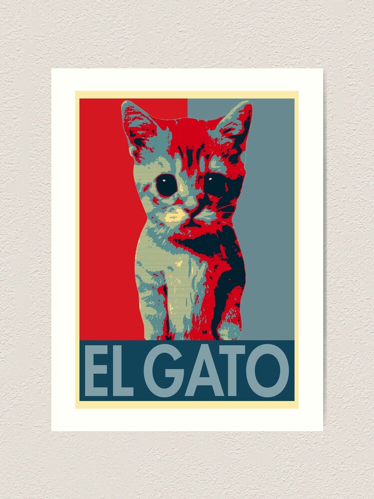 "El Gato Sad Munchkin Kitty Cat" Art Print for Sale by Slav-Art | Redbubble
