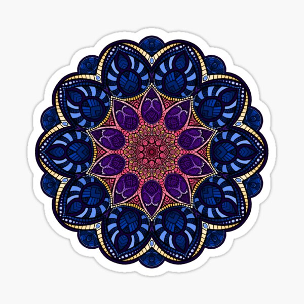 "Disney Princess Themed Mandala" Sticker by LilRoseDarlin | Redbubble