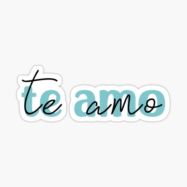 "Te Amo " Sticker by FunCarStickers | Redbubble