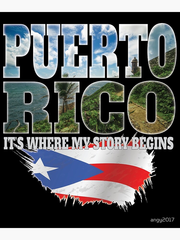 Póster «Puerto Rico es donde comienza mi historia Rican Pride Heritage ...