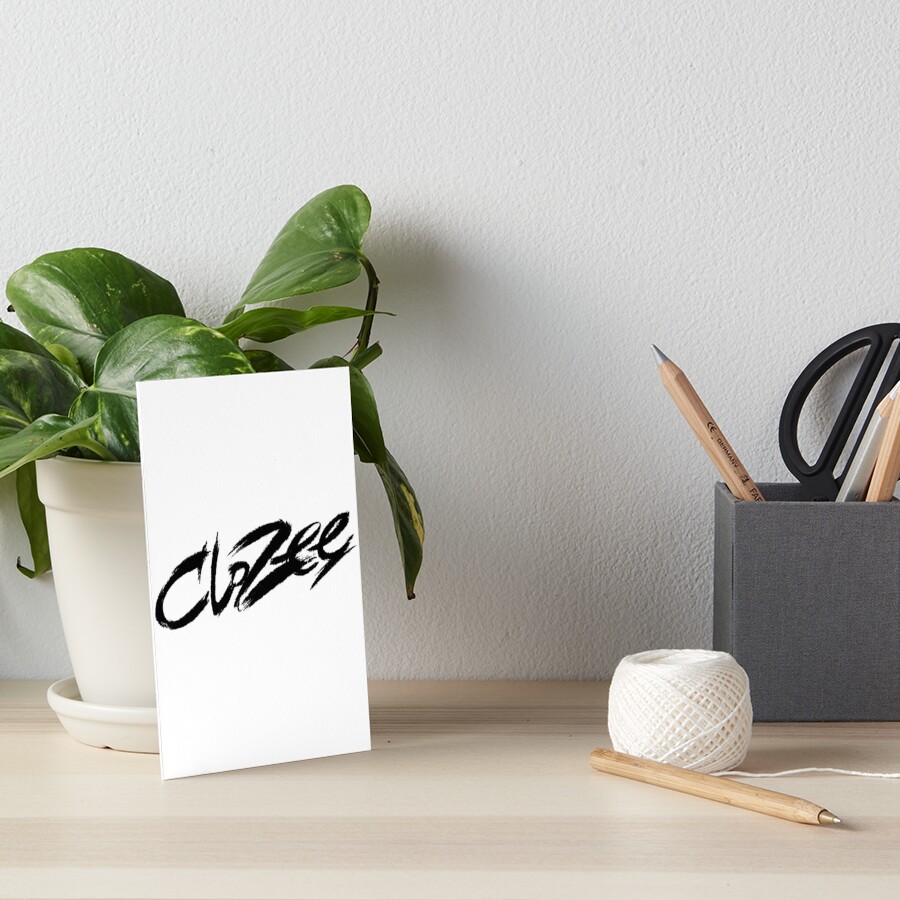 "Clozee Merch Clozee Black Logo" Art Board Print for Sale by MorinoMiya ...