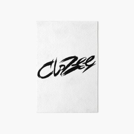 "Clozee Merch Clozee Black Logo" Art Board Print for Sale by MorinoMiya ...