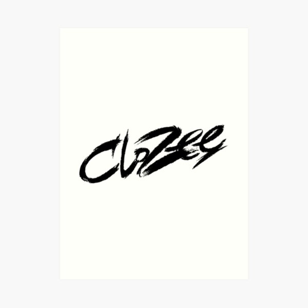 "Clozee Merch Clozee Black Logo" Art Print by MorinoMiya | Redbubble