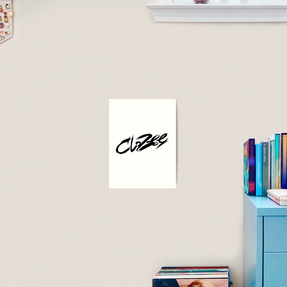 "Clozee Merch Clozee Black Logo" Art Print by MorinoMiya | Redbubble