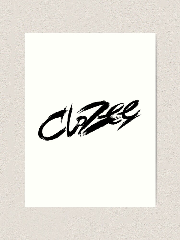 "Clozee Merch Clozee Black Logo" Art Print by MorinoMiya | Redbubble