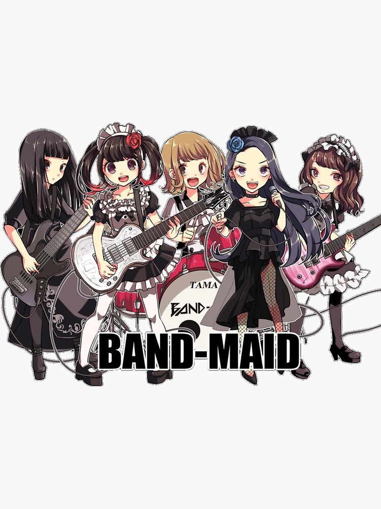 "Band-maid Cute Animes" Sticker by Get-Jinxed | Redbubble