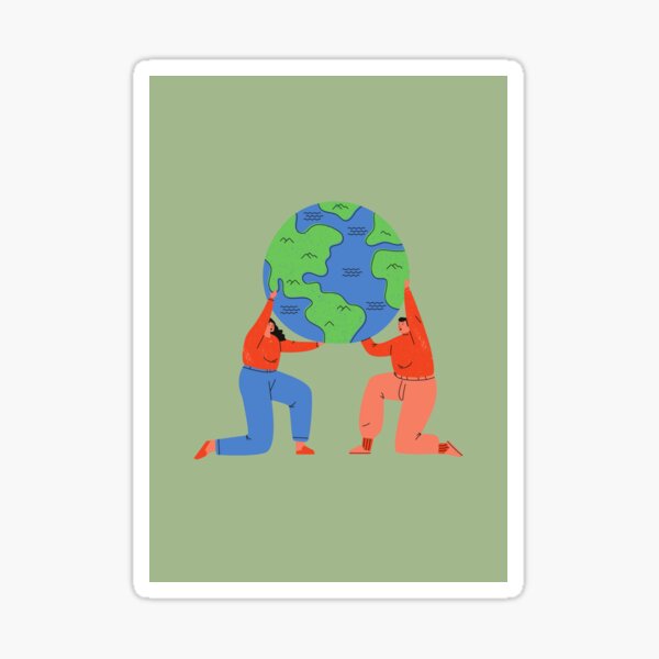 "Better world for our children" Sticker for Sale by Bazble | Redbubble