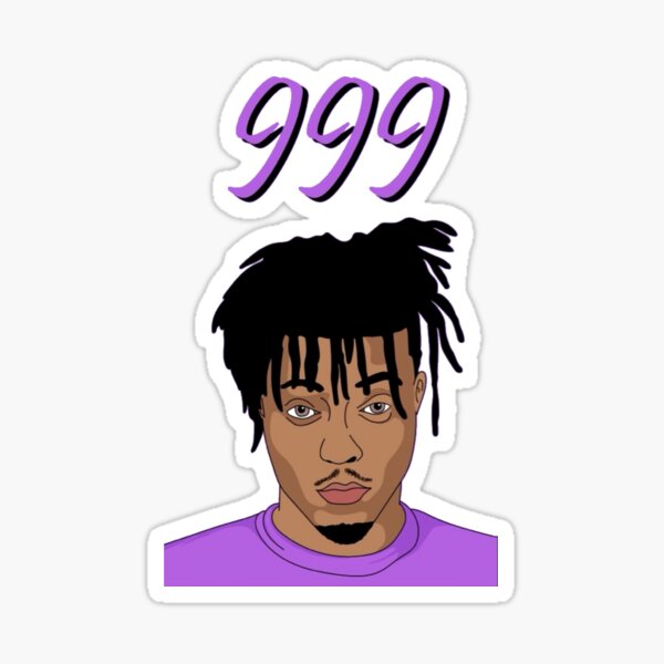 "Juice WRLD 999 Pink" Sticker by Stekaa | Redbubble