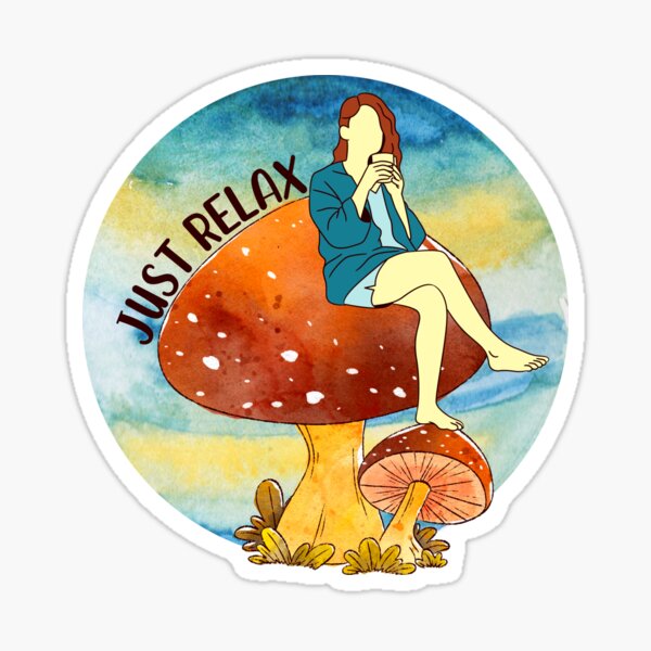 "Just Relax" Sticker by MyStickerStudio | Redbubble