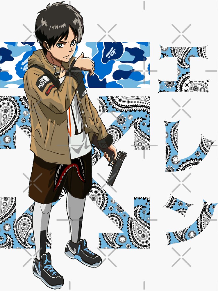 "Eren Drip 4k" Sticker by 6ixnik-1 | Redbubble