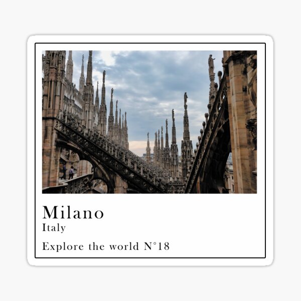 "Milano sticker" Sticker by raniaa-dhm | Redbubble