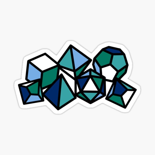 "MLM Flag Dice" Sticker by Dillan-Erin-Art | Redbubble