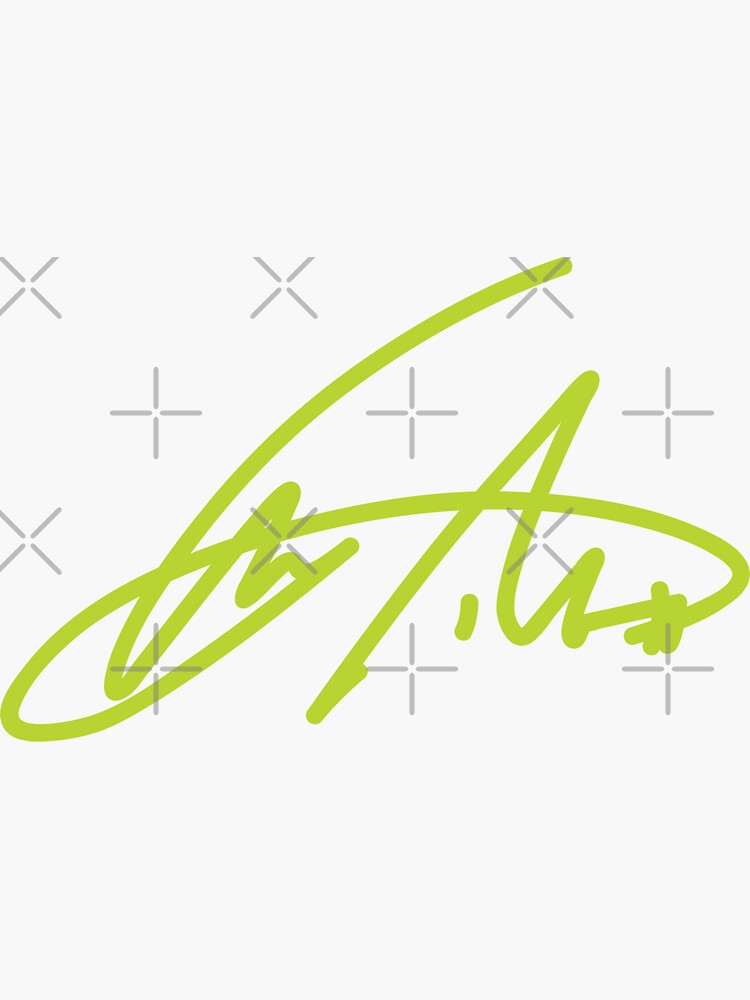 "NCT YUTA SIGNATURE" Sticker by velvetmoonlab | Redbubble