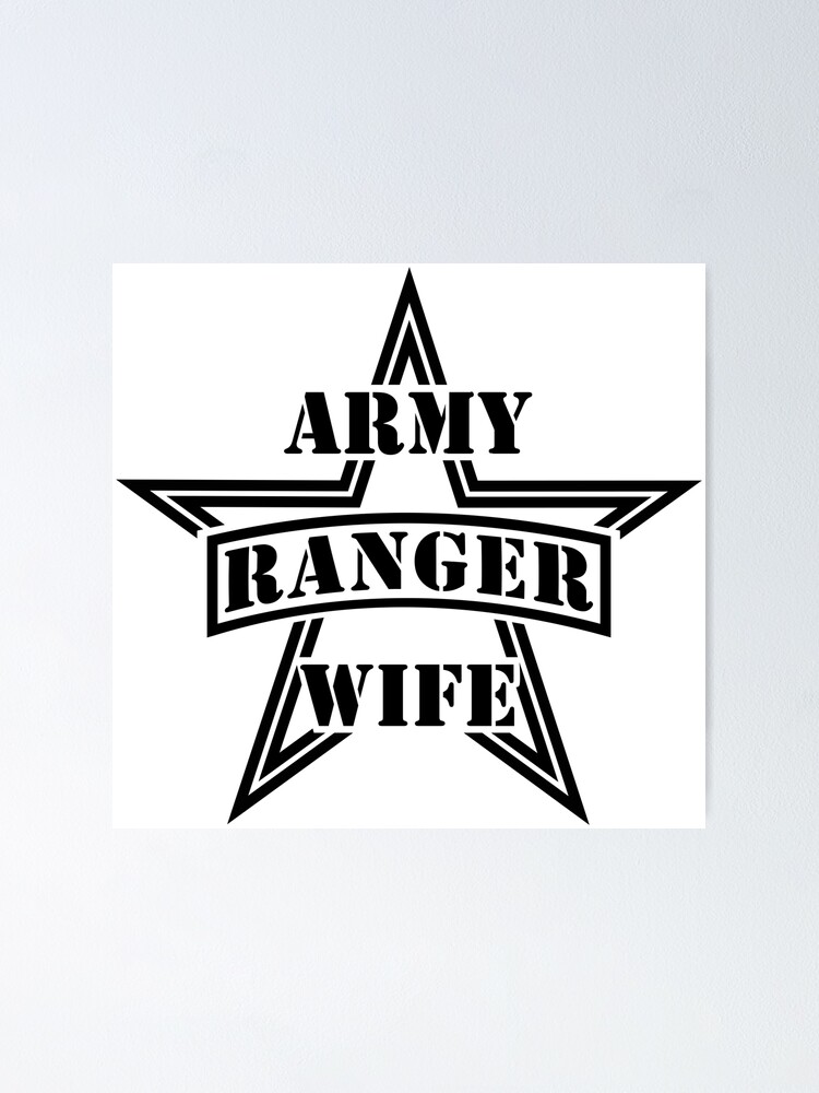 "Army Ranger WIfe" Poster for Sale by RMIDesigns | Redbubble