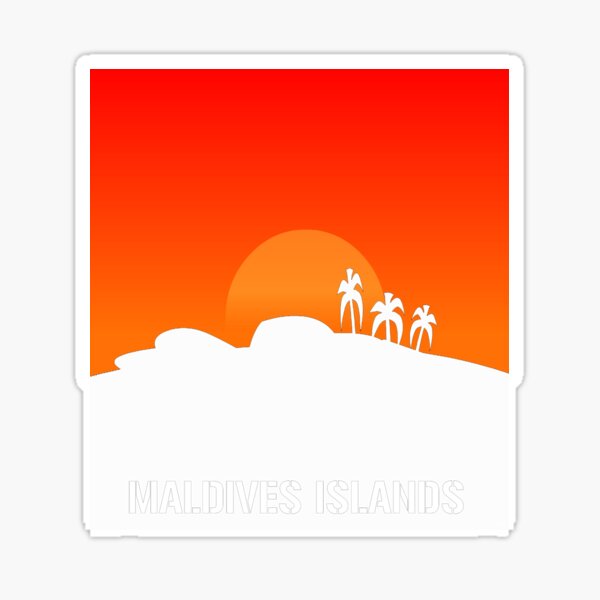 "Maldives Island" Sticker by porfysoundtrack | Redbubble
