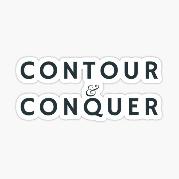 "contour & conquer" Sticker by Alexa5454 | Redbubble