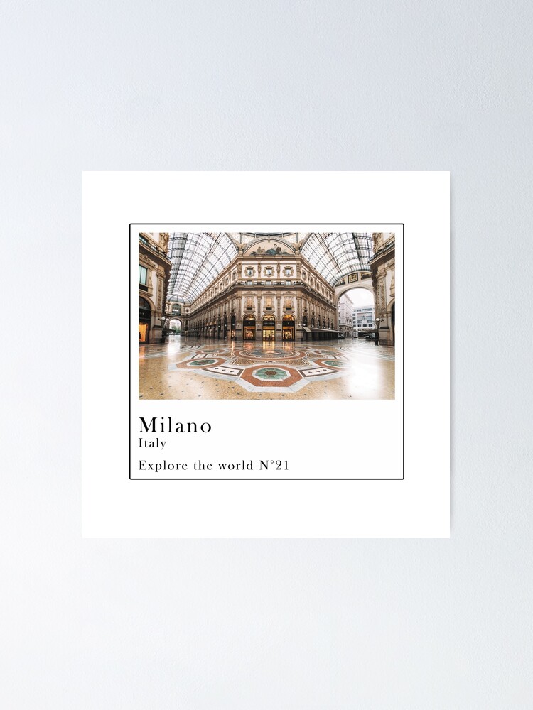 "Milano sticker" Poster for Sale by raniaa-dhm | Redbubble