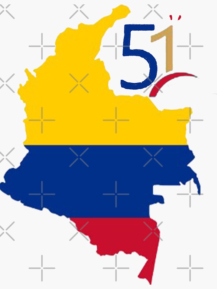 "51st state" Sticker by saaddanger | Redbubble
