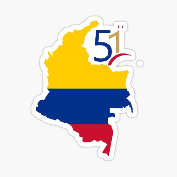 "51st state" Sticker by saaddanger | Redbubble