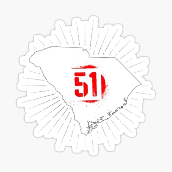 "51st state" Sticker by saaddanger | Redbubble