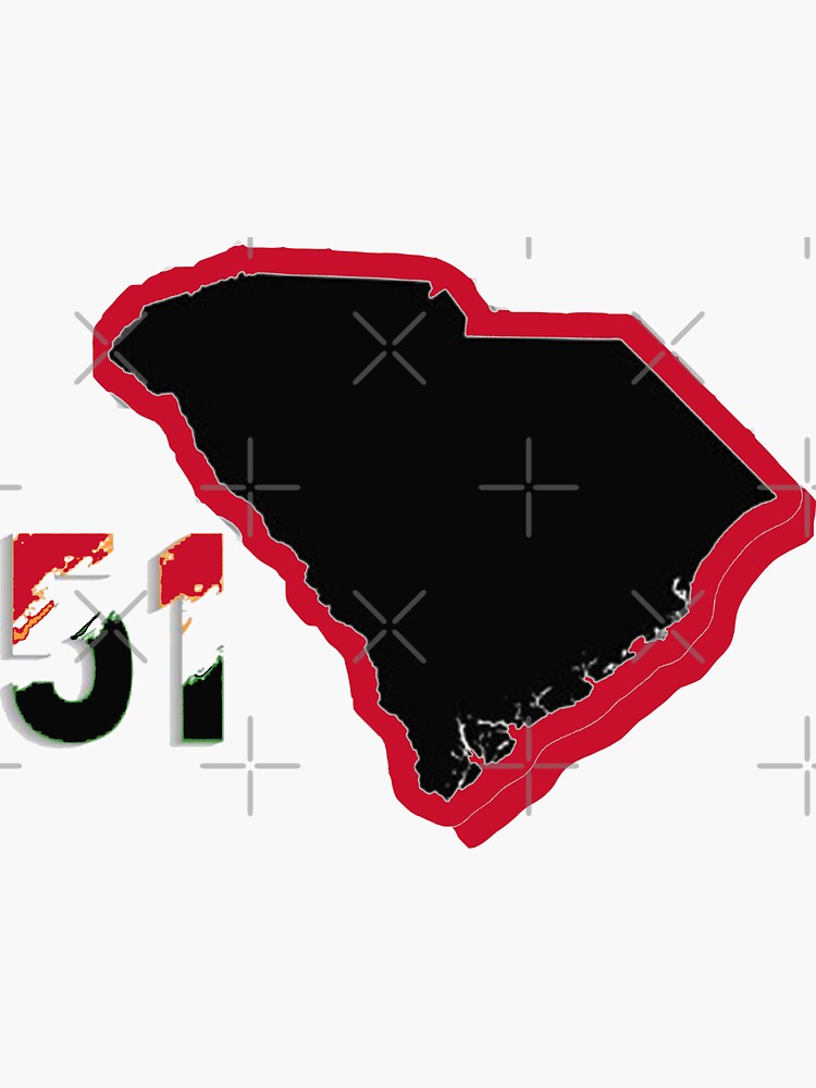 "51st state" Sticker by saaddanger | Redbubble