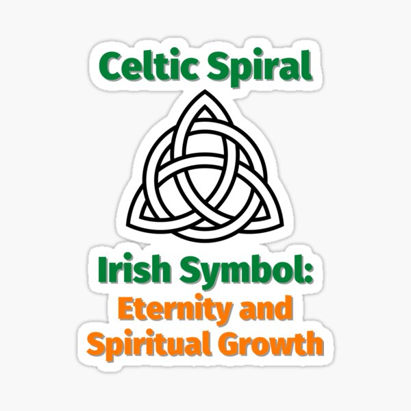 "Celtic Spiral Irish Symbol: Eternity and Spiritual Growth " Sticker by ...
