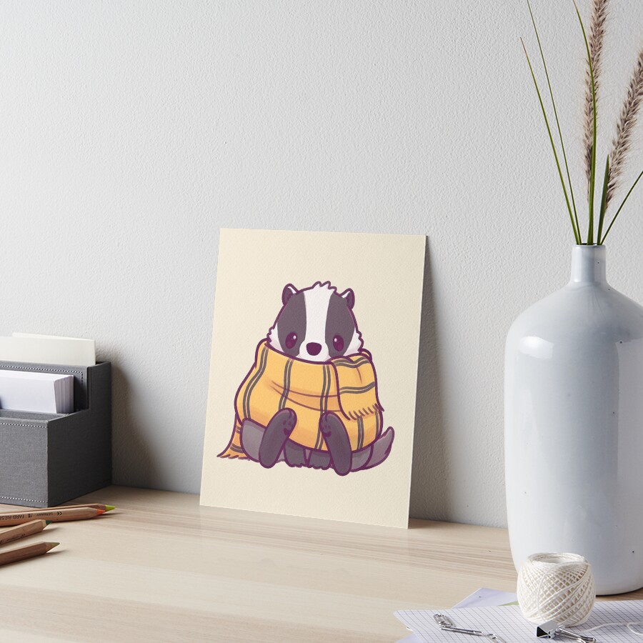 "Magical Badger Cool Cute Fancy" Art Board Print for Sale by ...