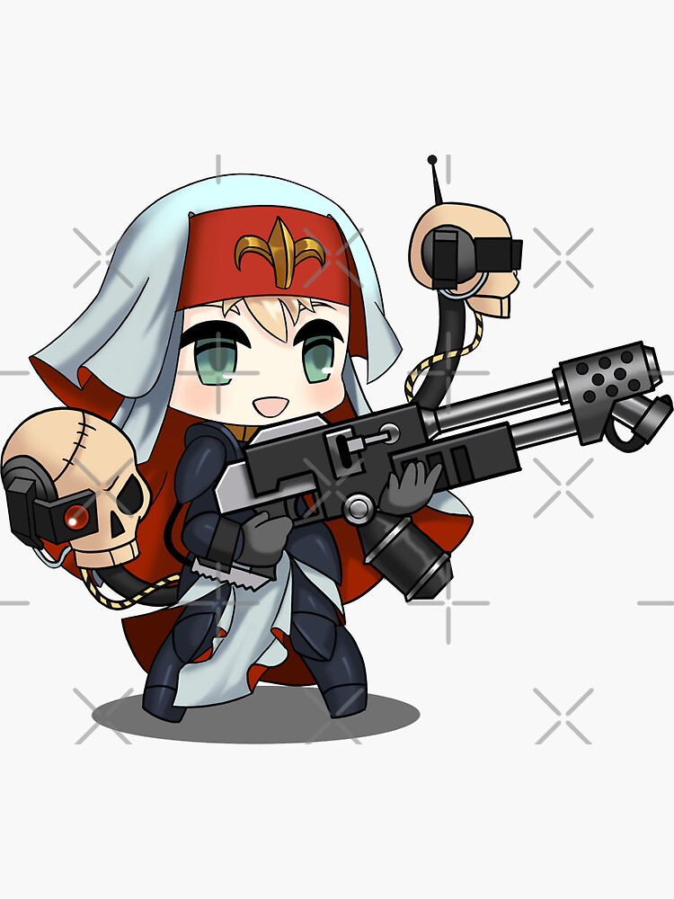 Pegatina «Chibi Hermana Sororitas 3» de space-beluga | Redbubble