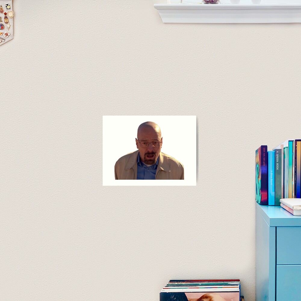 "Shocked Walter White Meme" Poster for Sale by Greg Heffley | Redbubble