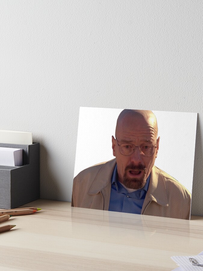 "Shocked Walter White Meme" Art Board Print for Sale by Greg Heffley ...