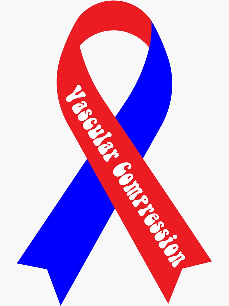 "Vascular Compression Awareness" Sticker by mariachris | Redbubble