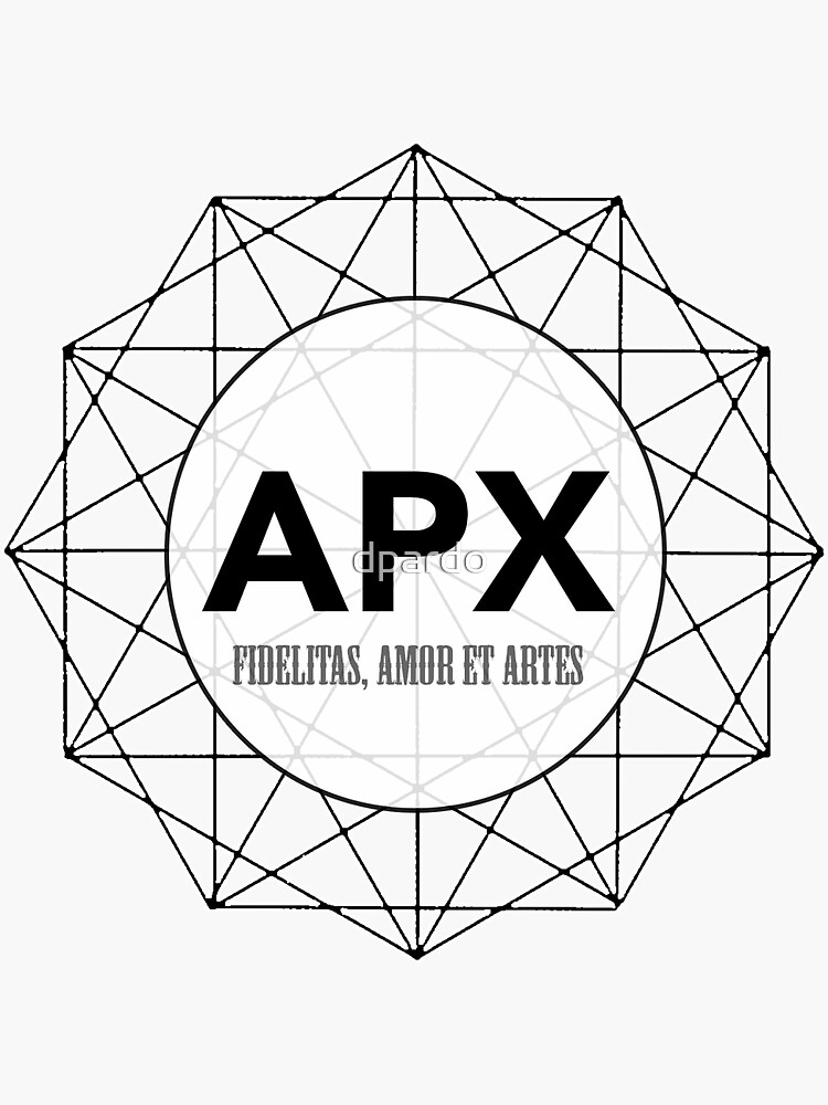 "APX" Sticker for Sale by dpardo | Redbubble