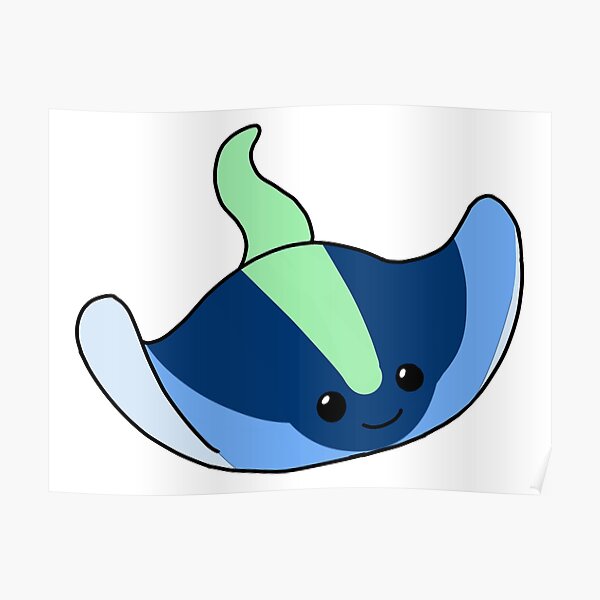 "Boyflux Manta Ray" Poster for Sale by WeirdQueer | Redbubble