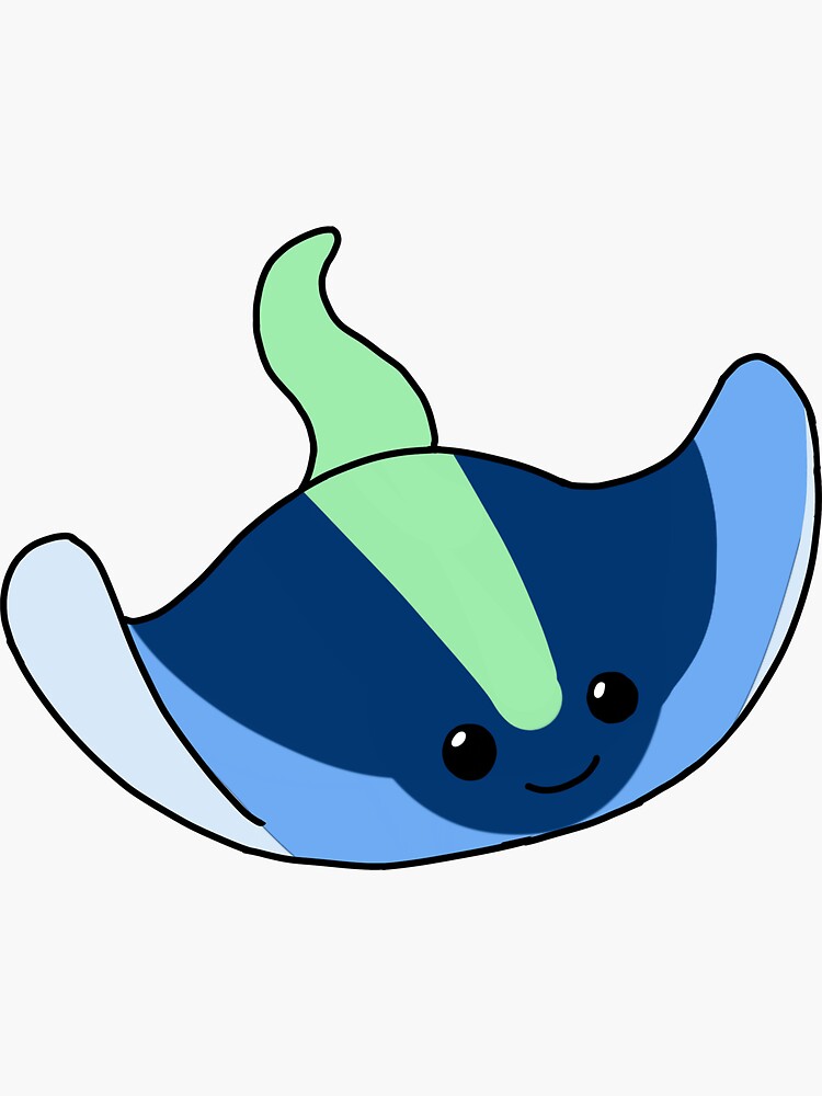 "Boyflux Manta Ray" Sticker for Sale by WeirdQueer | Redbubble