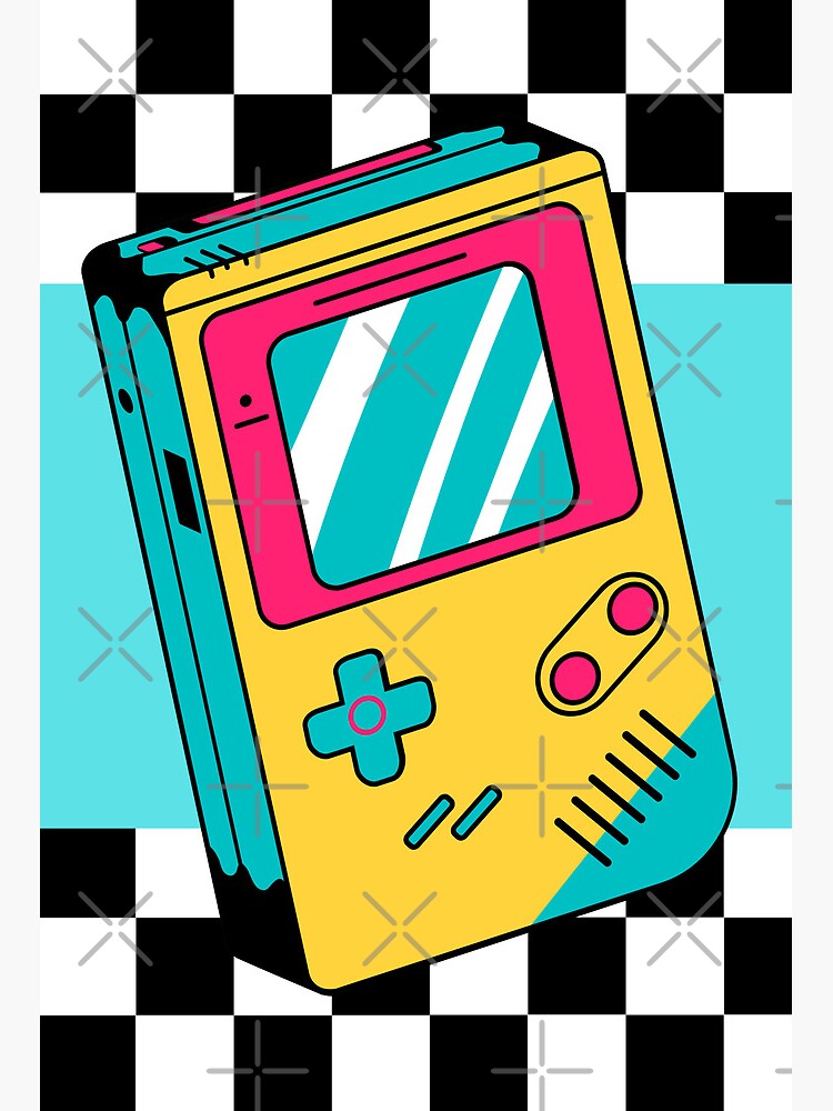 "Retro Inspired Handheld Game Console" Art Board Print for Sale by ...