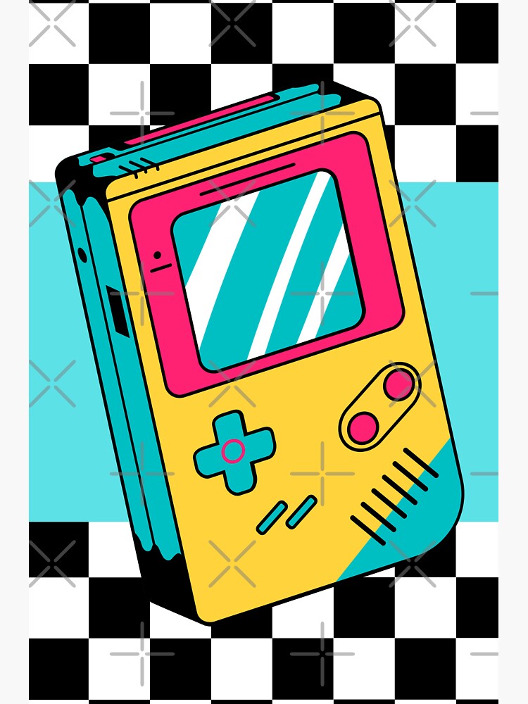 "Retro Inspired Handheld Game Console" Sticker by TotallyRetroArt ...