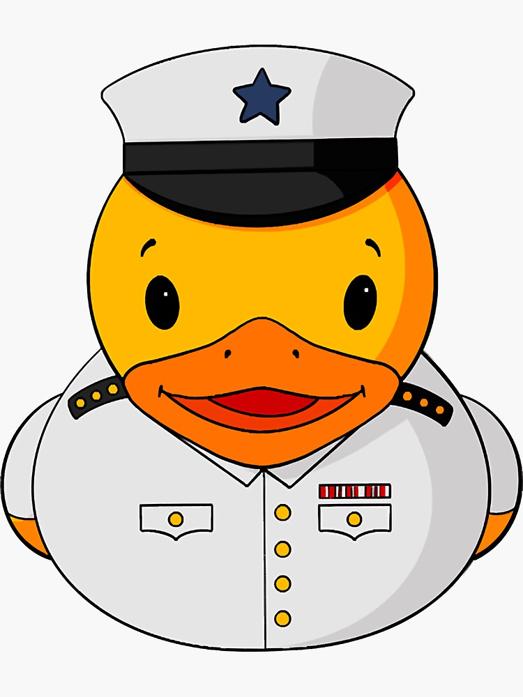"Marine Rubber Duck " Sticker for Sale by BrandonMo96868 | Redbubble
