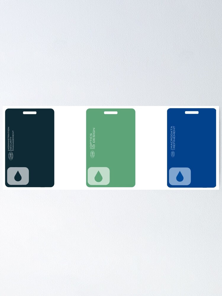"Severance Lumon Key Cards" Poster by Stickerm4ni4 | Redbubble