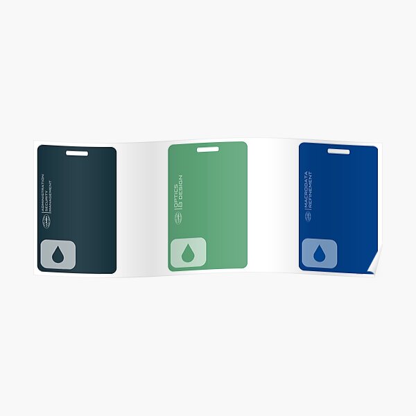 "Severance Lumon Key Cards" Poster by Stickerm4ni4 | Redbubble