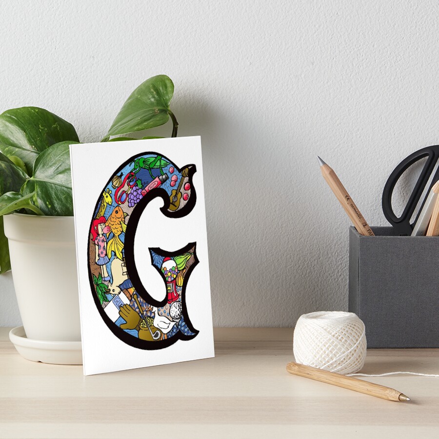 "Doodle Letter G" Art Print for Sale by missmann | Redbubble