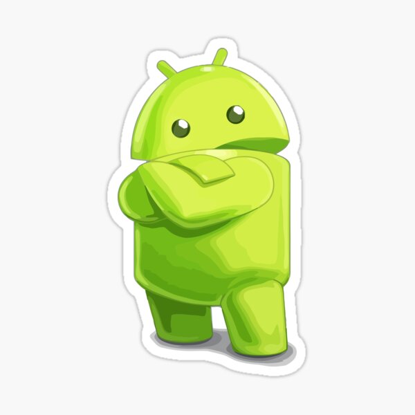 "android logo" Sticker for Sale by yourgeekside | Redbubble