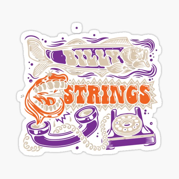 "Billy Strings" Sticker by johnoxc30 | Redbubble